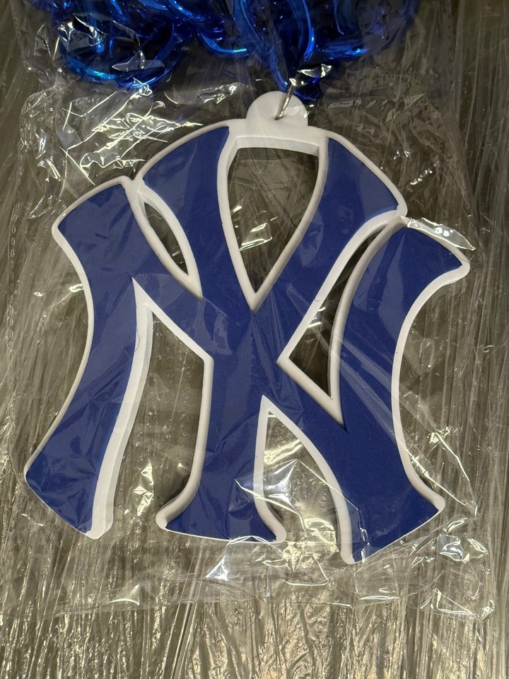 New York Yankees 3D Foam Chain Necklace 33.5" MLB Baseball | eBay