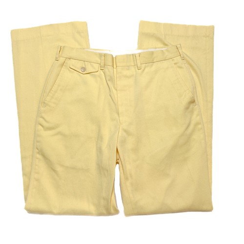 Vintage 70s Pale Yellow Pants Bootcut Flared Slacks Men's Custom Retro ...