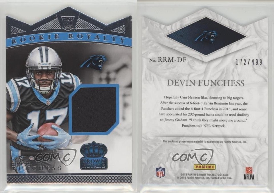 2015 Crown Royale Rookie ROYalty Memorabilia Die-Cut /499 Devin ...