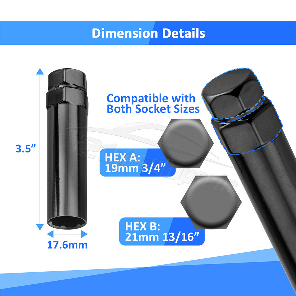For Ford F150 Polaris Can-Am Kawasaki 6 Point Spline Drive Tuner Socket ...