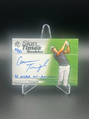 Cameron Tringale #15/50 -2021 SP Authentic Sign of the Times Rookies # ...
