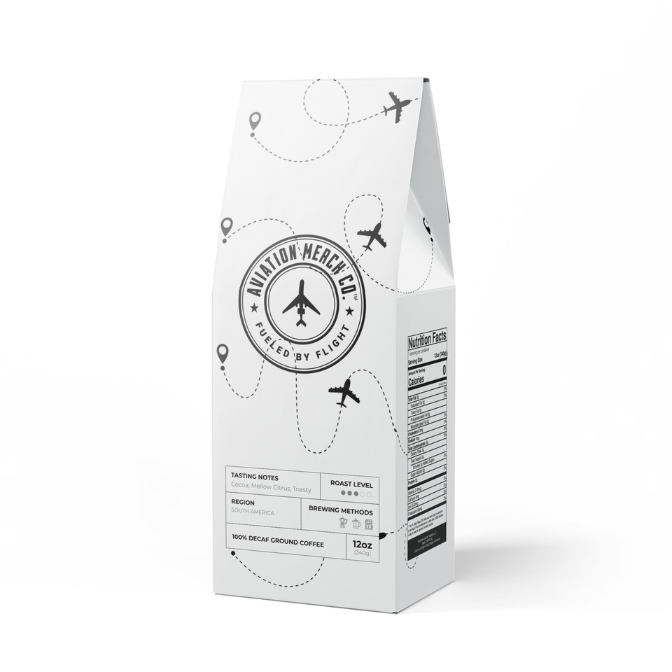 Aviation Merch Co. Logo Trapper Peak Premium Decaf Coffee Blend (Medium Roast) | eBay