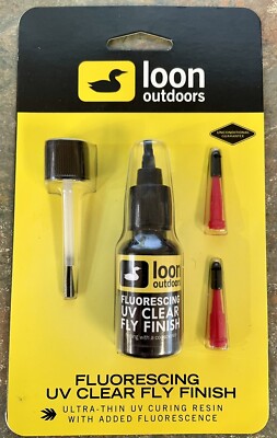 *FLUORESCING LOON UV CLEAR FINISH FOR FLY TYING. ULTRA THIN CURING ...