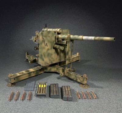 BRITAINS WORLD WAR 2 GERMAN 25181 GERMAN 88MM FLAK 37 GUN WITH LATE WAR ...