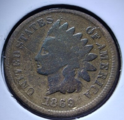1869 Indian Cent Penny Key Date Great Condition!!! BEAUTIFUL COIN!! | eBay