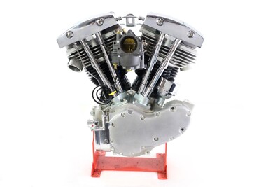 1958-64 Harley Davidson 80" Shovelhead Engine Long Block Chrome Rocker ...