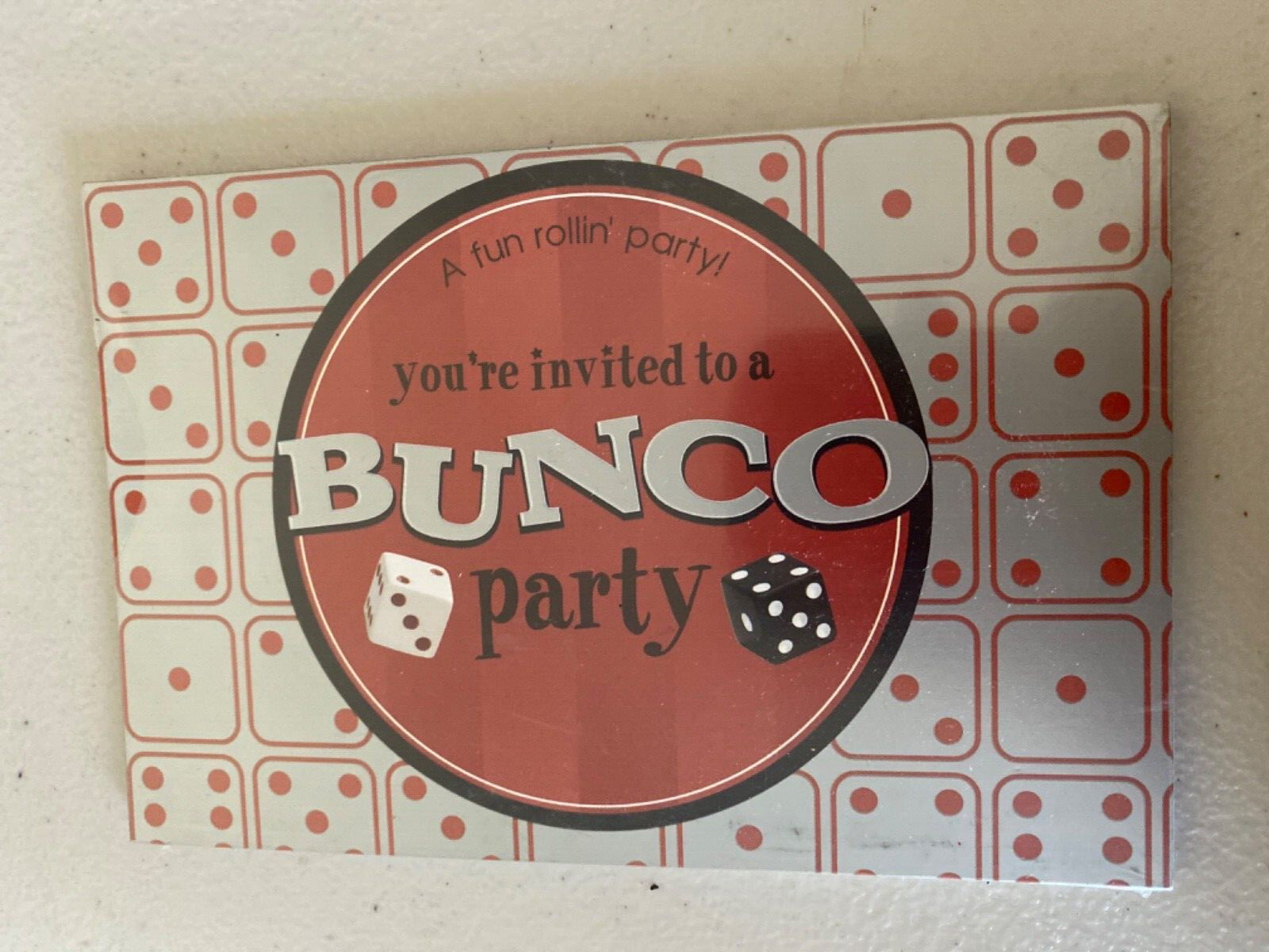 Bunco Party Game Replacement Set of 12 Bunco Party Invitations | eBay