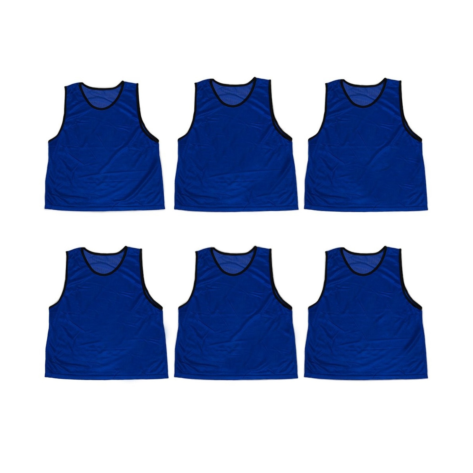 Crown Sporting Goods Pack of 6 Adult Size Sports Scrimmage Pinnies with ...