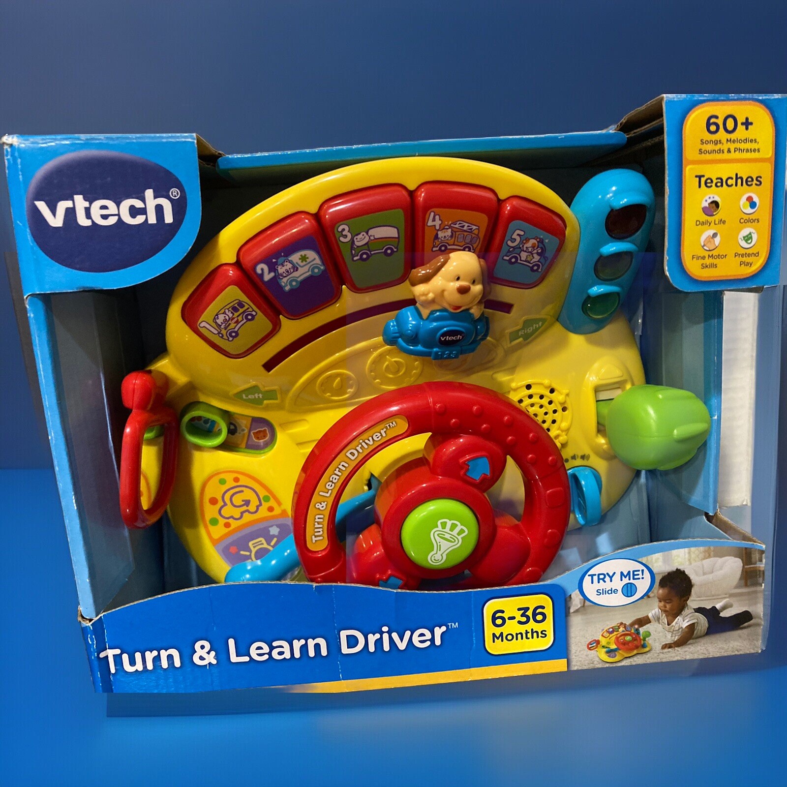 Vtech 80-166601 Turn and Learn Driver Toy - Yellow NIB | eBay