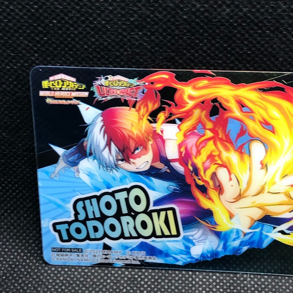 Shoto Todoroki My hero academia Clear Card Jump Anime limited 2021 ...