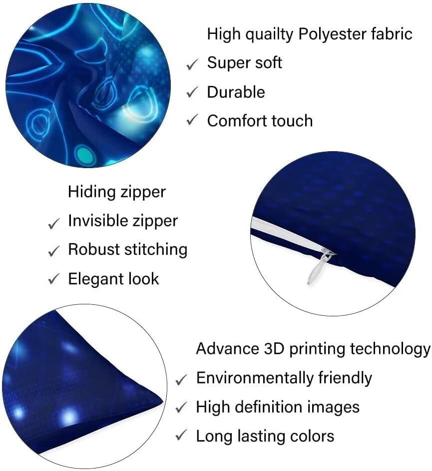 Game Controller Throw Pillow Cover Queen Size Set of 2Gamer Gaming ...