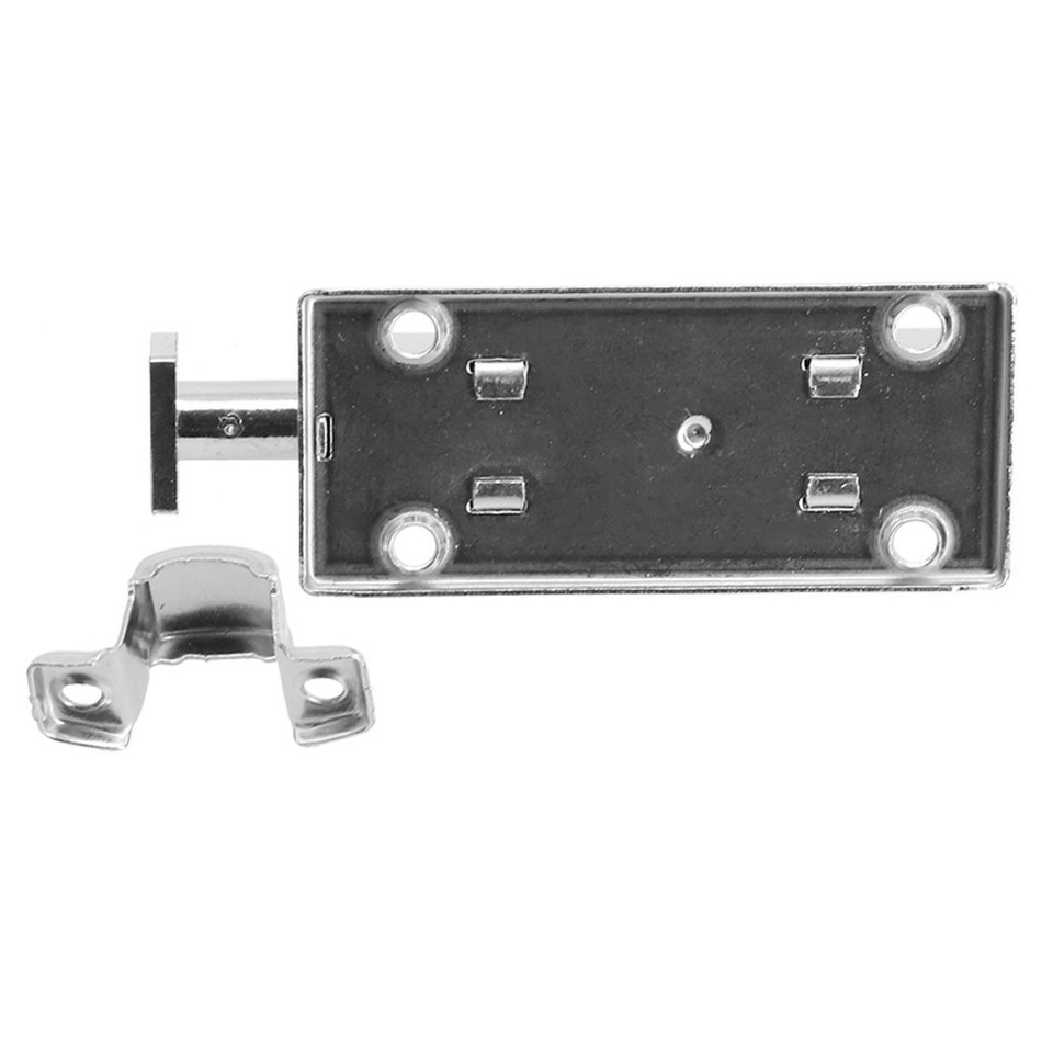 Button Latch Door Padlock Plate Self-elastic Stainless Steel Brand New ...