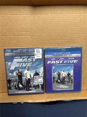 Fast Five (Blu-ray/DVD, 2011, 2-Disc Set, Rated/Unrated) NEW Sealed ...
