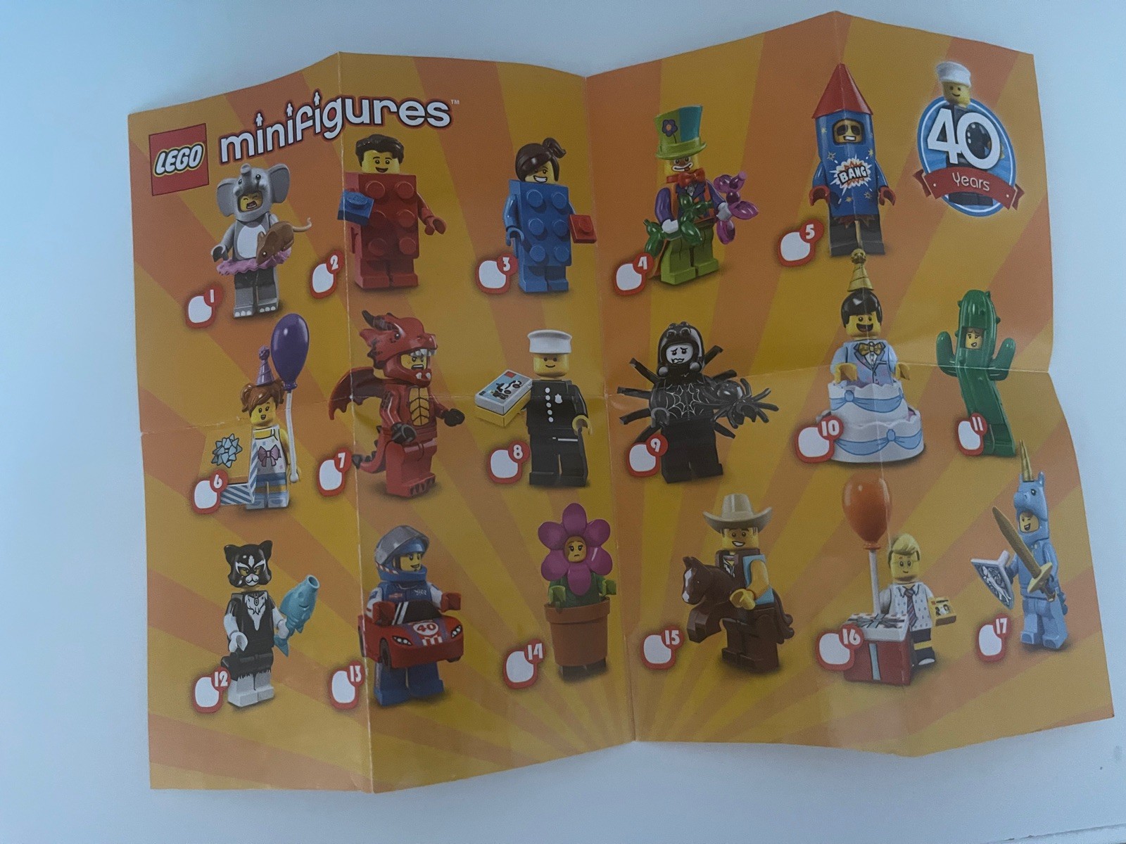 Lego Minifigure Series 18 - check list, check sheet, tick list | eBay