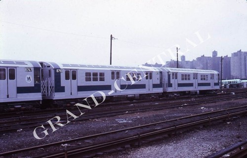 ORIGINAL 1973 NYCTA NEW YORK CITY SUBWAY SLIDE #8747 CONEY YARD ...