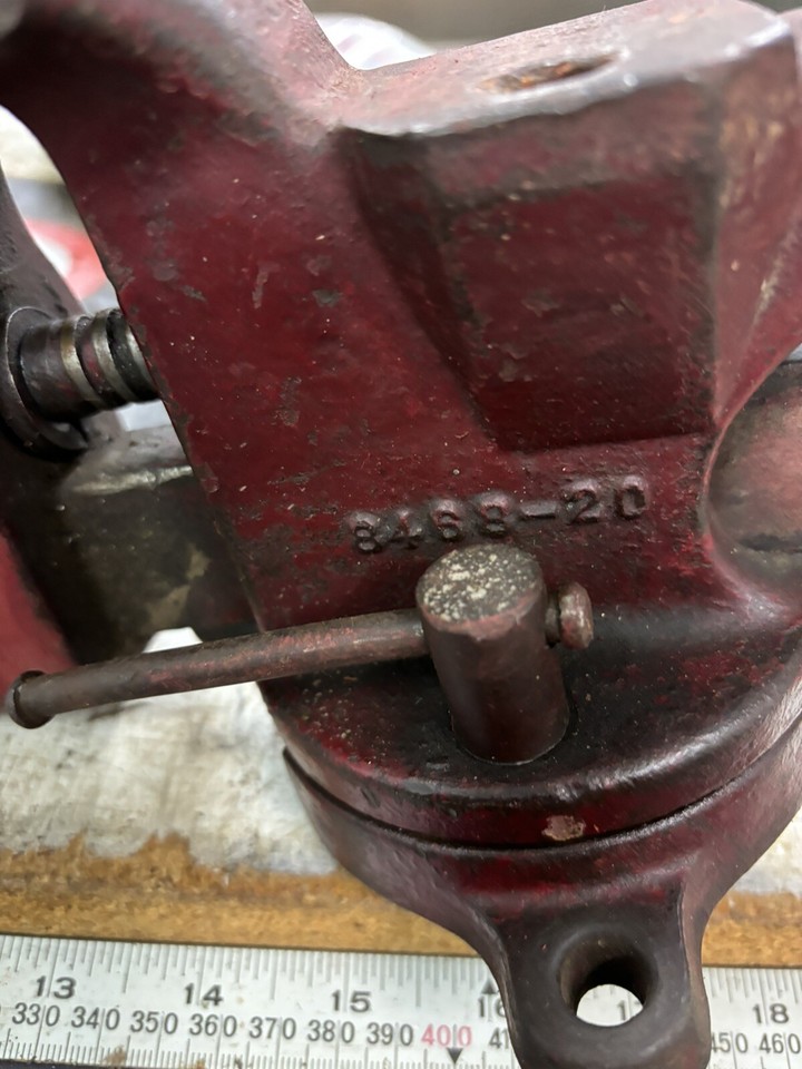 Vintage Wards Master Quality 3” Jaw 14.5 Pound Swivel Base Bench Top ...