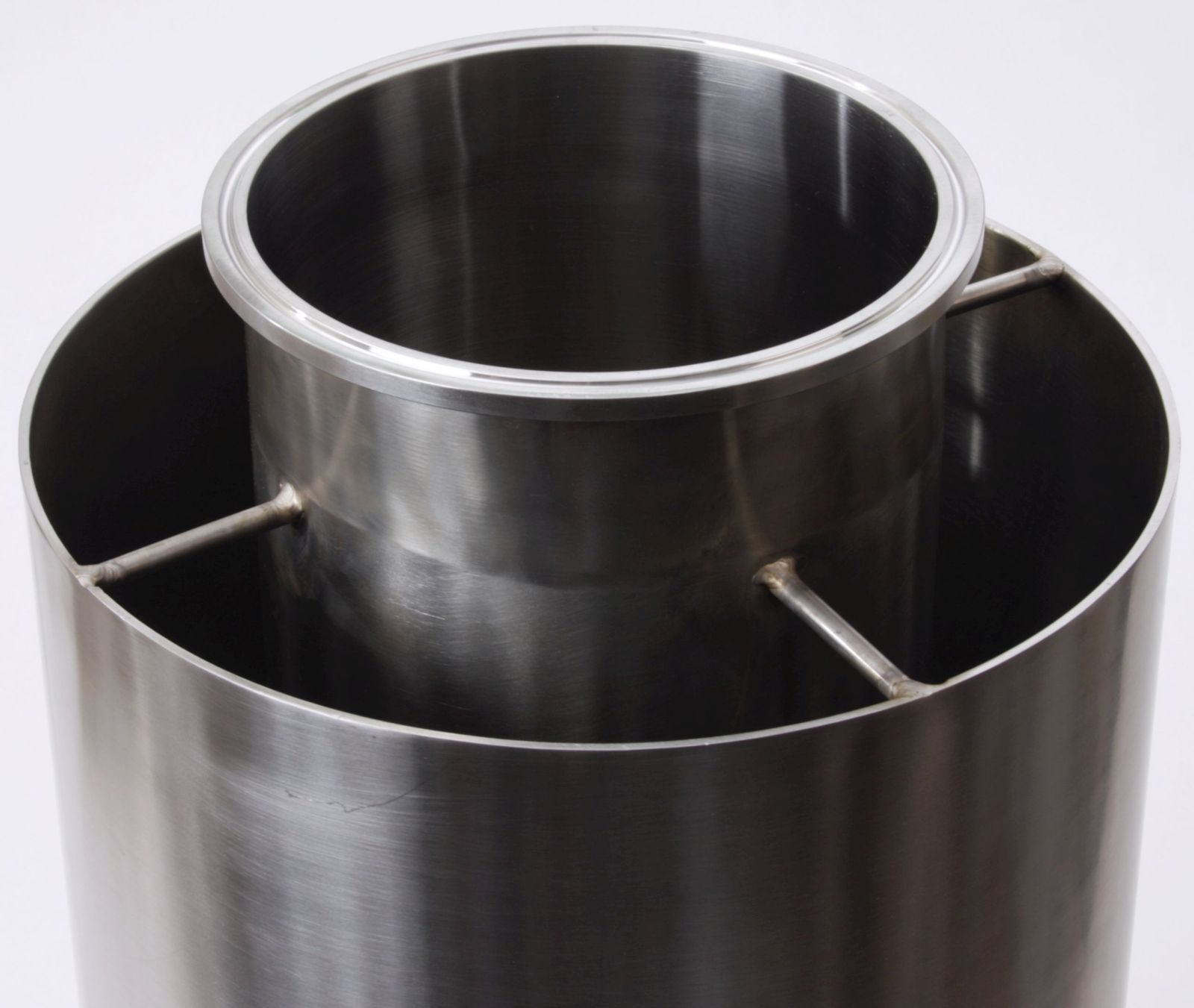 Sleeved Material Column | Tri Clamp 6 in. x 48 in. w/TC 1 in. Drain ...