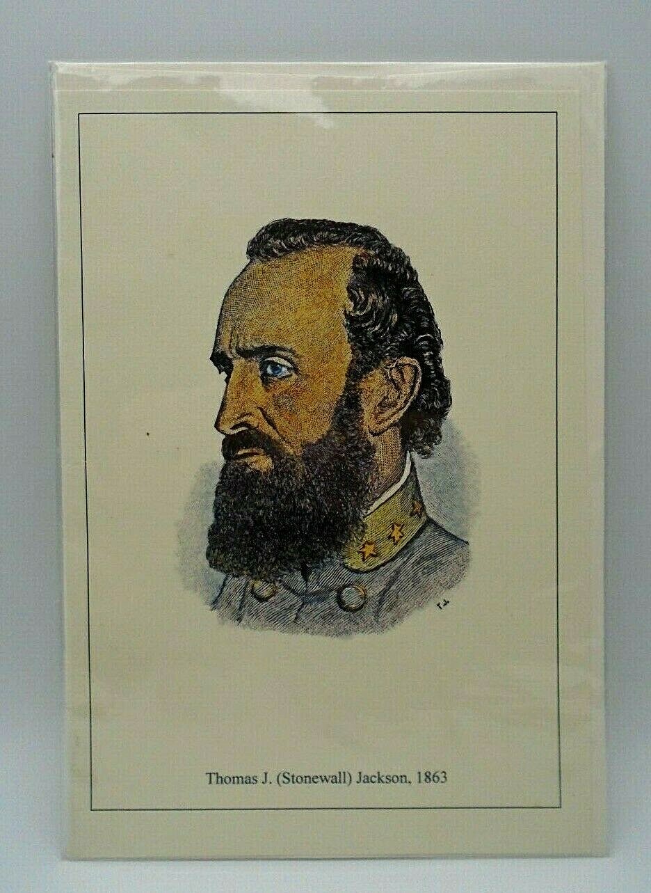 Civil War Greeting Cards (8) Abraham Lincoln Robert E. Lee Stonewall ...
