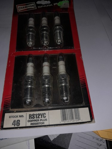 6 New Champion #46 RS12YC Spark Plug | eBay