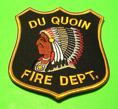 DU QUOIN ILLINOIS IL ( INDIAN ) 4 3/4" FIRE DEPT. PATCH FREE SHIPPING ...