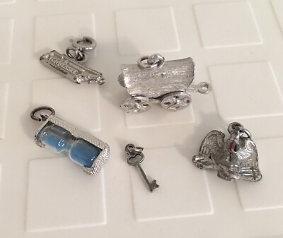 Vintage 1970s-1980s Miscellaneous Charms for a Charm Bracelet (Set of 5 ...