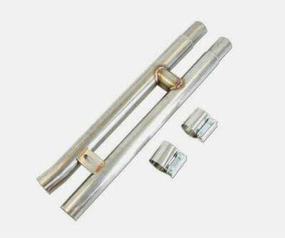 STEEDA 555-3619 2018-24 MUSTANG GT RESONATOR DEL. H PIPE HIGH FLOW ...