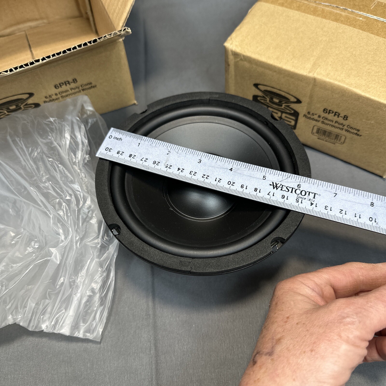 Brand New GRS 6PR-8 6.5" Poly Cone Rubber Surround Woofer LOT 2 ...