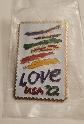 Love USA 22 Stamp Lapel Pin | eBay