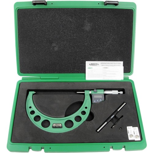 Insize IP65 Digital Outside Micrometer 50-75mm / 2-3" Range Series 3108 ...