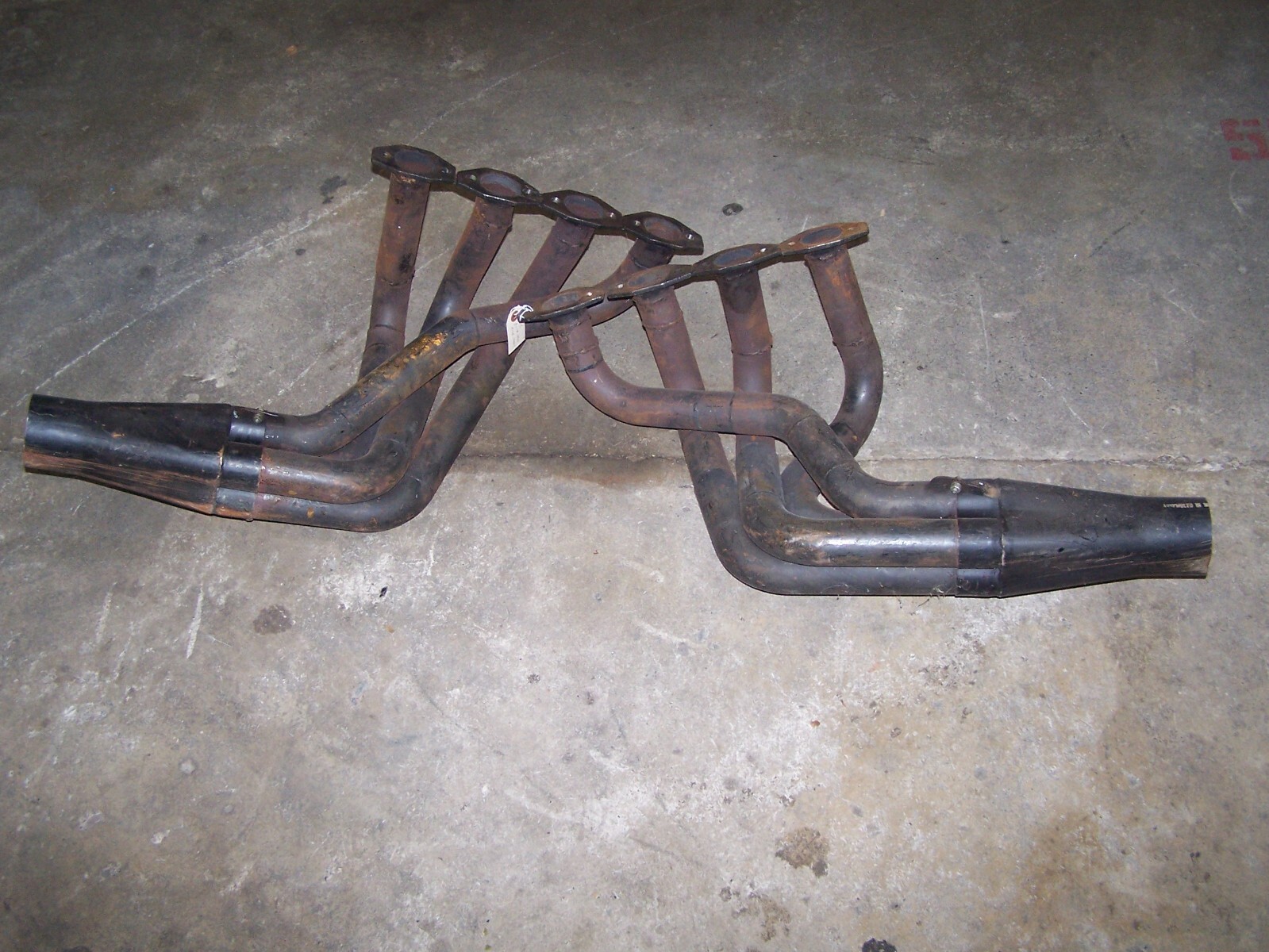 Custom Step Headers Dart Buick Head SBC Chevy 3.5” Collectors Evac USED ...