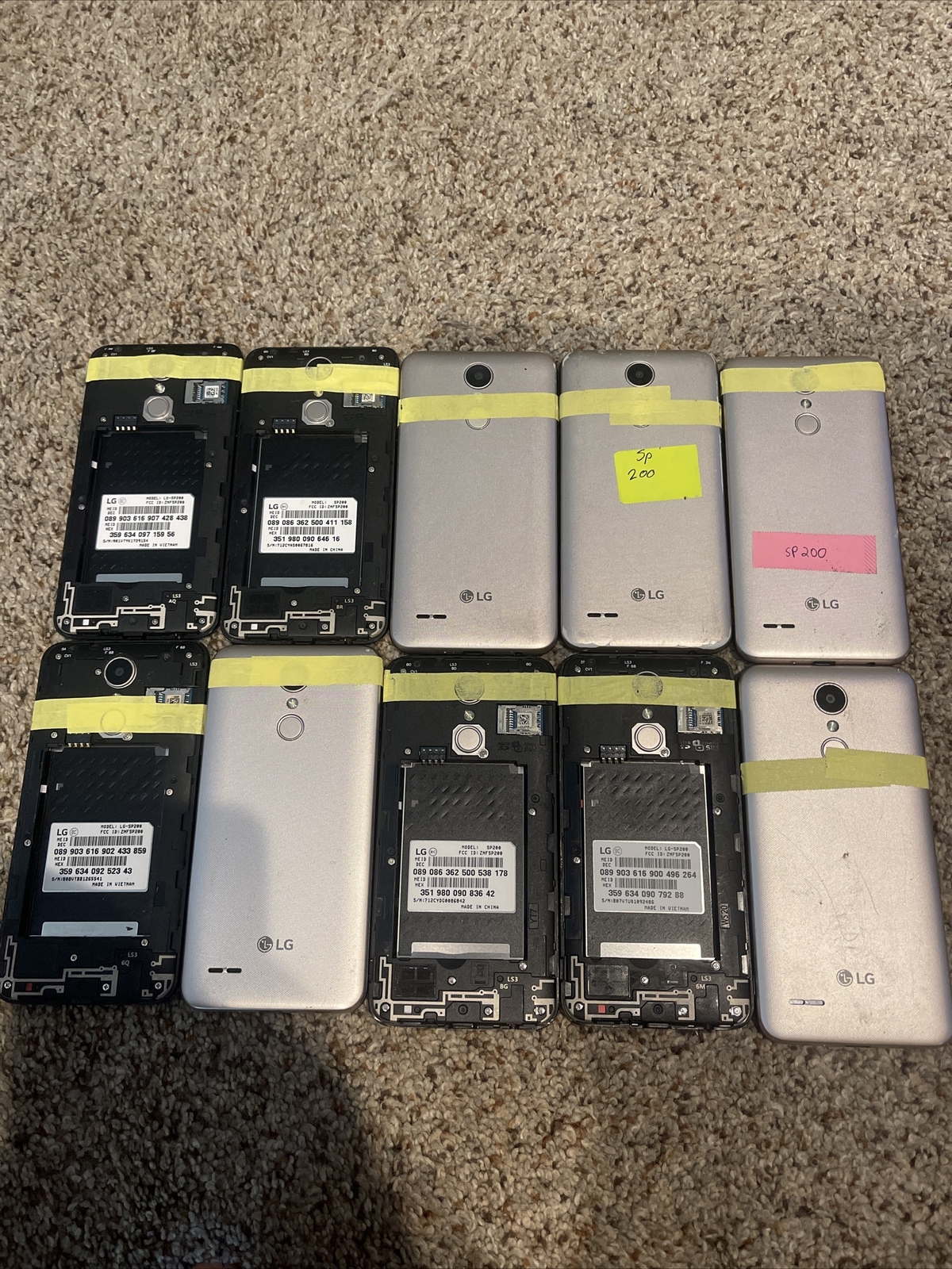 Lot Of (10) Broken LG Tribute Dynasty SP200 Smartphone - ASIS | eBay