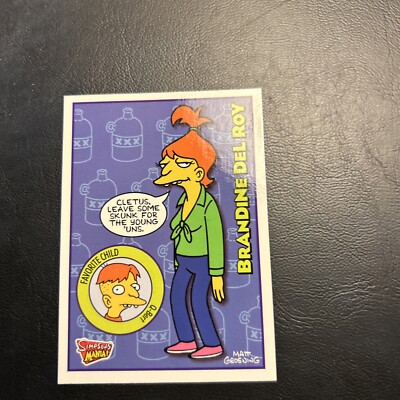 Jb10b The Simpsons Mania 2001 Inkworks #18 Brandine Del Roy | eBay