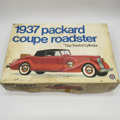 Entex 1937 Packard Coupe Roadster 1/16 Model Kit 12 Cylinder - Open Box ...