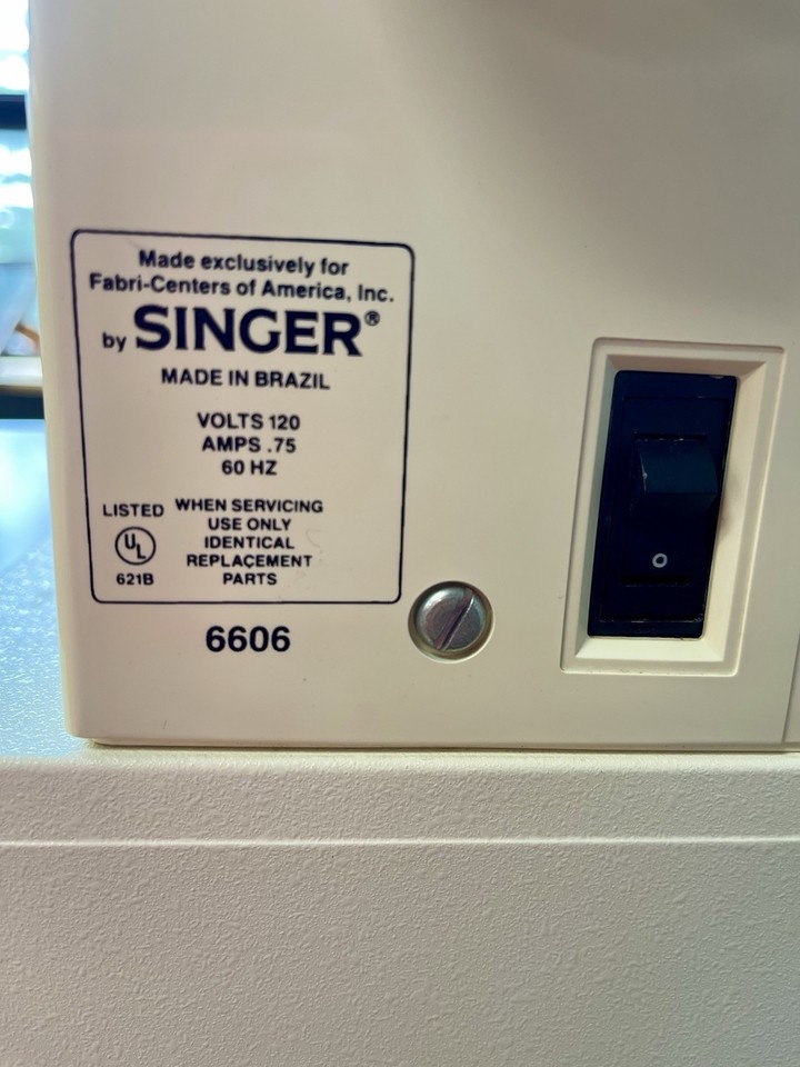 Vintage Singer Sonata 6606 Sewing Machine With Original Box, Pedal ...