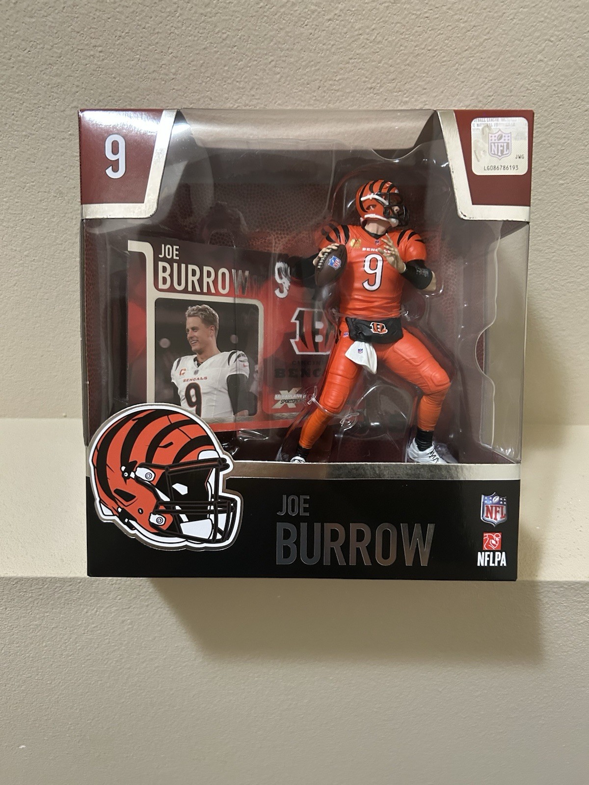 2025 NFL McFarlane Sports Picks Joe Burrow Orange Jersey Action Figure ...