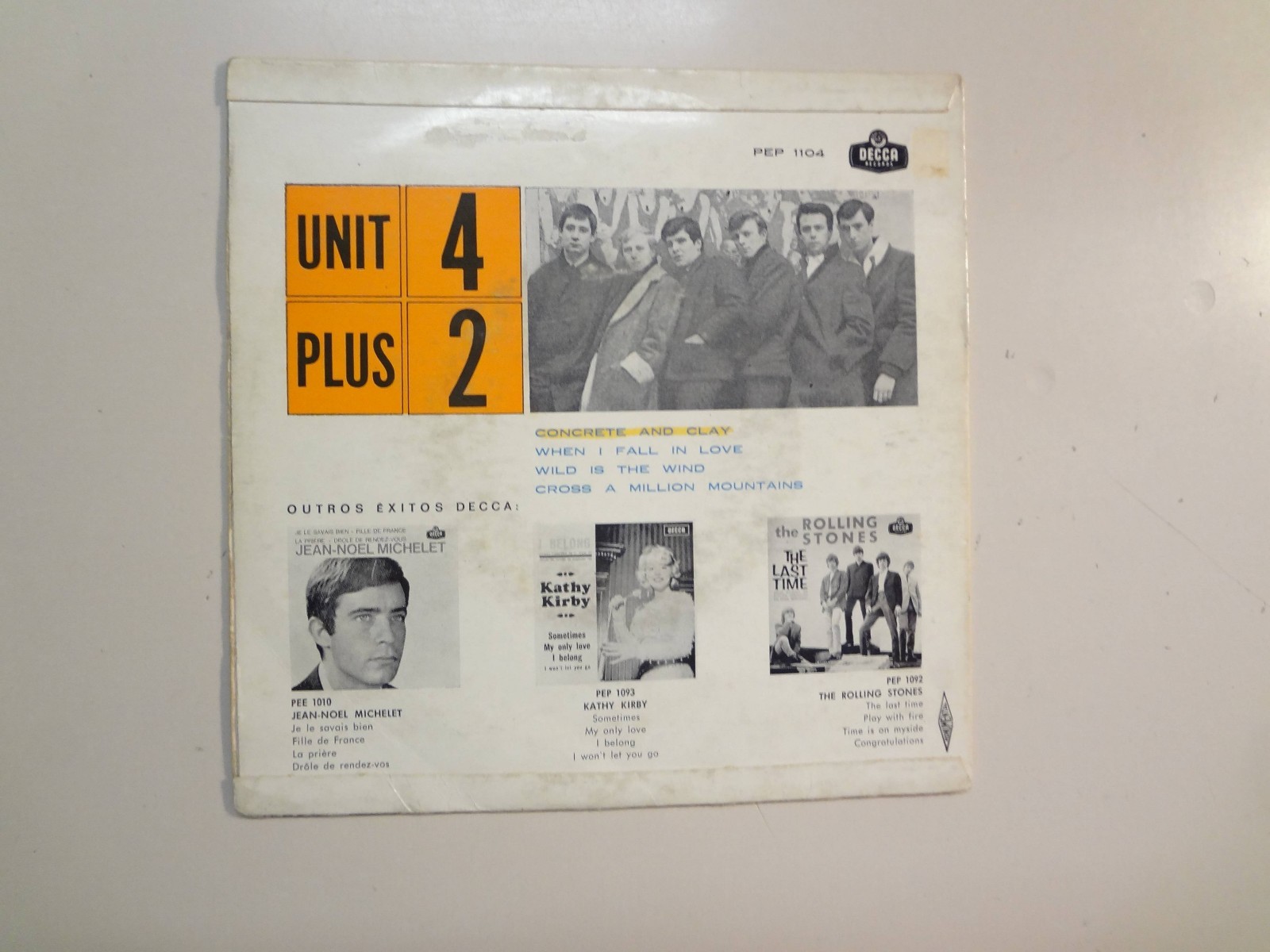 UNIT 4 PLUS 2: Concrete And Clay +3-Portugal 7" 65 Decca Records PEP ...