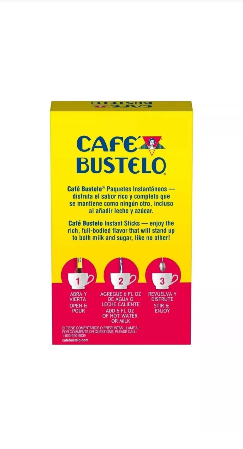 30 Individual Packs Cafe Bustelo Instant Espresso Coffee 5 Boxes FAST ...