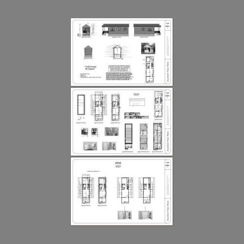 10x28 Tiny House -- 280 sq ft -- PDF Floor Plan -- Model 1 | eBay