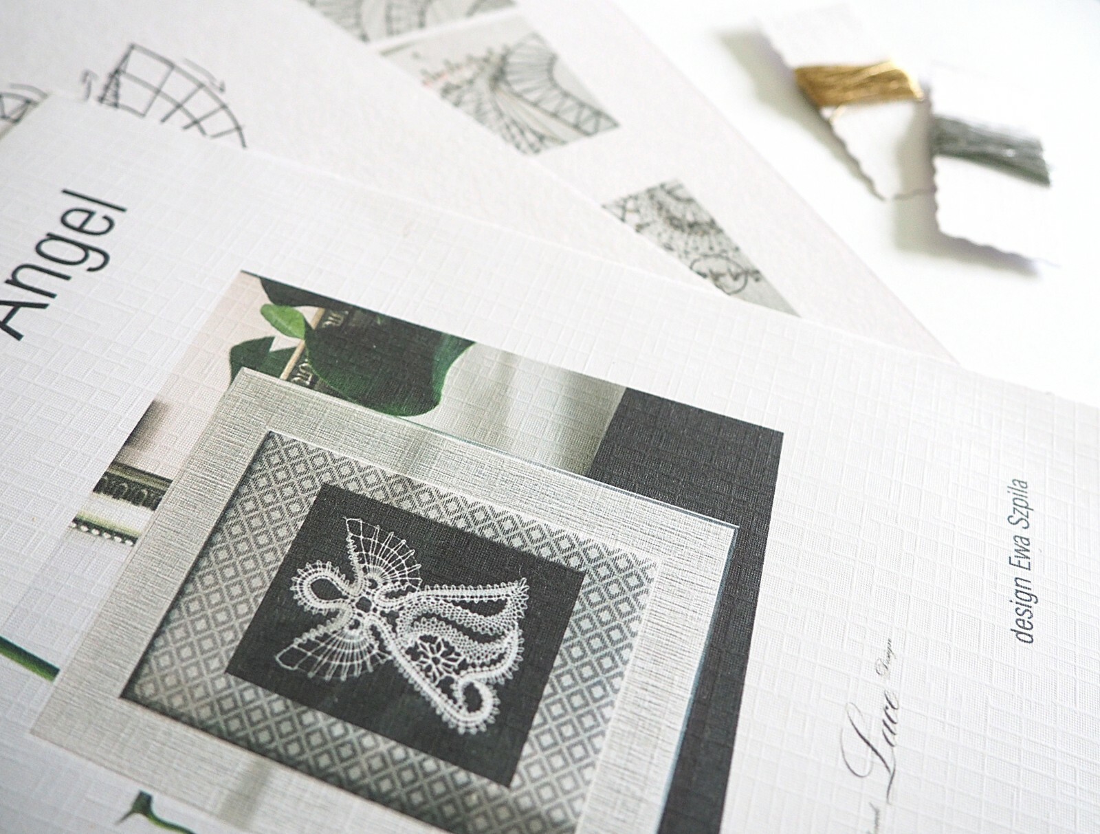 Bobbin Lace Angel Pattern Christmas Diy Gift Lacemaking thread kit ...