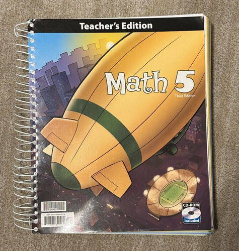 BJU Math 5 Worktext (3rd ed.) Teacher Edition | eBay