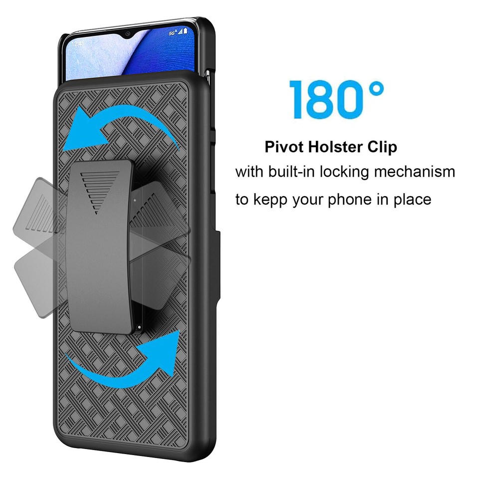 For Samsung Galaxy A15 A14 A13 5G Phone Case with Belt Clip Holster ...
