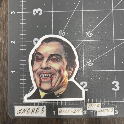Small Classic Dracula Face Adult Humor Sticker For Laptop Guitar Phone ...