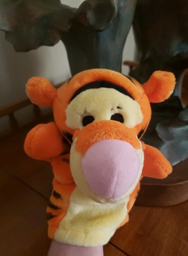 Winnie the Pooh TIGGER HAND PUPPET Plush Stuffed Animal Disney 9" Mint ...