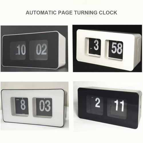 Auto Flip Clock Classic Retro Digital Flip Down Clock for Office Home ...