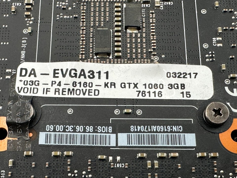 EVGA NVIDIA GTX 1060 GAMING ACX VIDEO CARD 3GB RAM GDDR5 | eBay