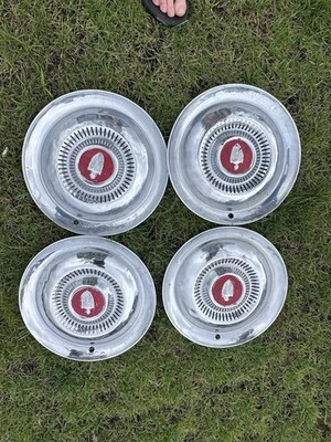 1956, 1957 LINCOLN CONTINENTAL, CAPRI, HOT ROD 15" WHEEL COVERS HUBCAPS ...