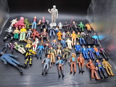 Vintage 1960s-1990s Lot Of 55 Action Figures Mego, Hasbro,Tonka, Star ...