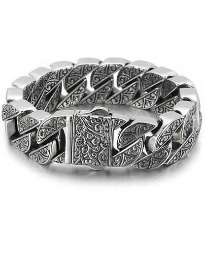 Italian Real Men Heavy S925 Sterling Silver Bracelets, Unique Luxury ...