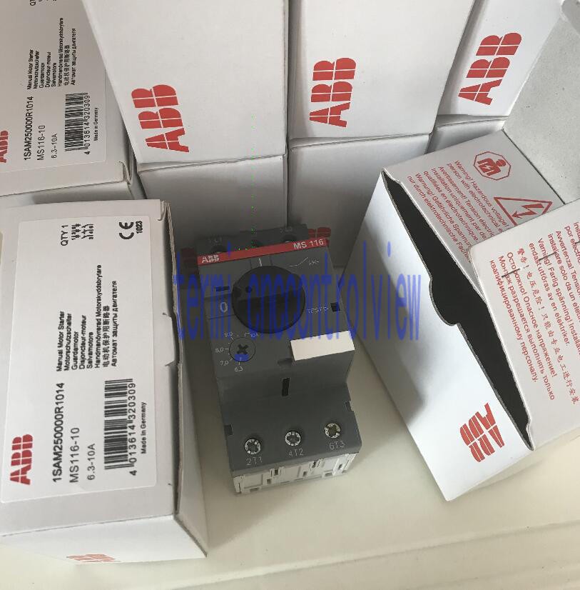 1PC New ABB motor starter Motor circuit breaker MS116-10 6.3-10A | eBay
