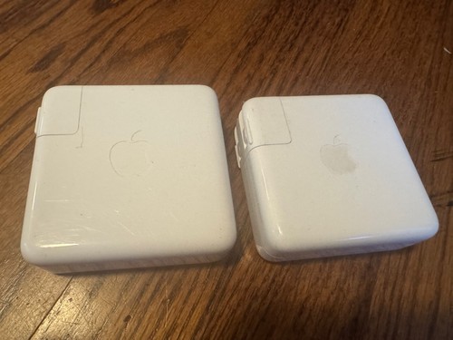 LOT 2 Apple OEM USB-C Macbook iPad iPhone Power Adapters A2518 A2166 ...